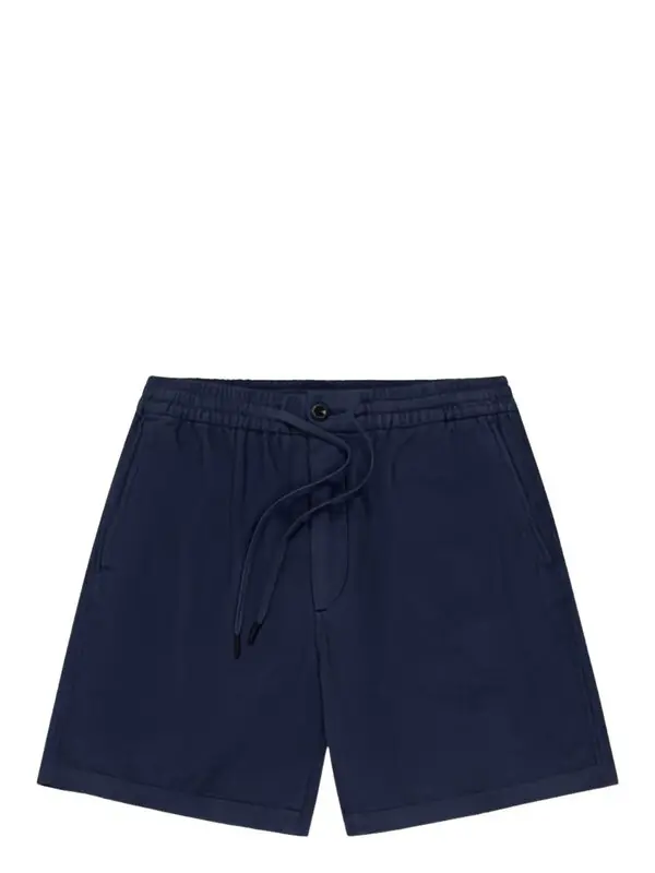 Incotex Drawstring Waist Corduroy Shorts - Black