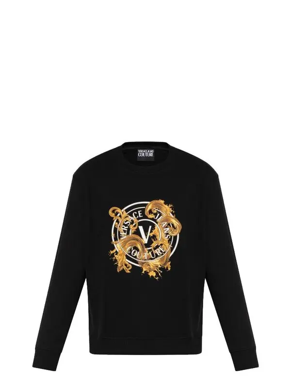 Versace Baroque Logo Sweatshirt - Black