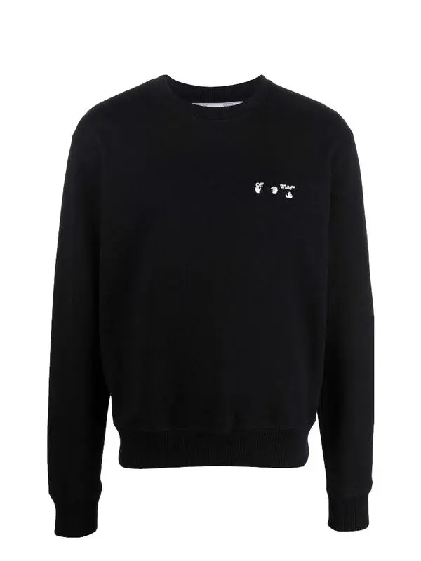 Off-White Hands Off Logo Crewneck Sweatshirt - Black