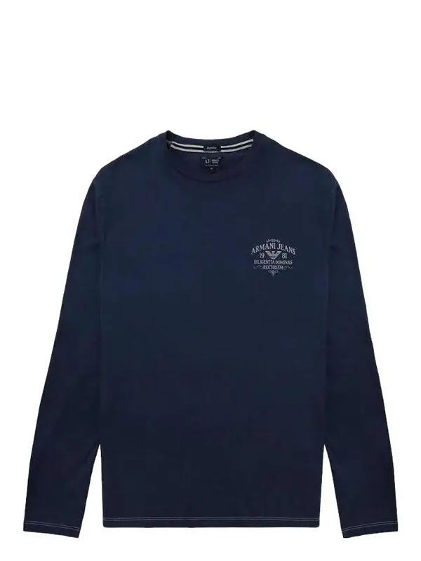 Emporio Armani Logo Details Long-sleeved T-shirt - Black