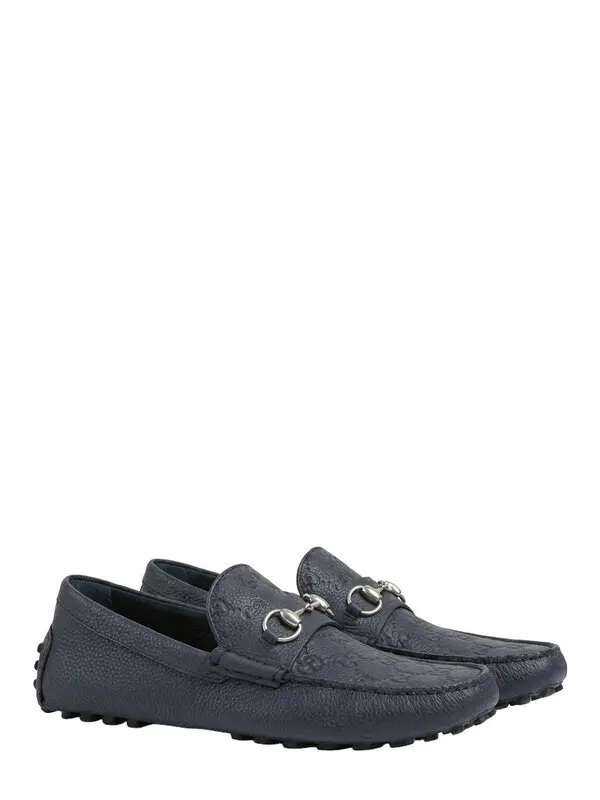 Gucci Drivers With Horsebit Detail - Blue