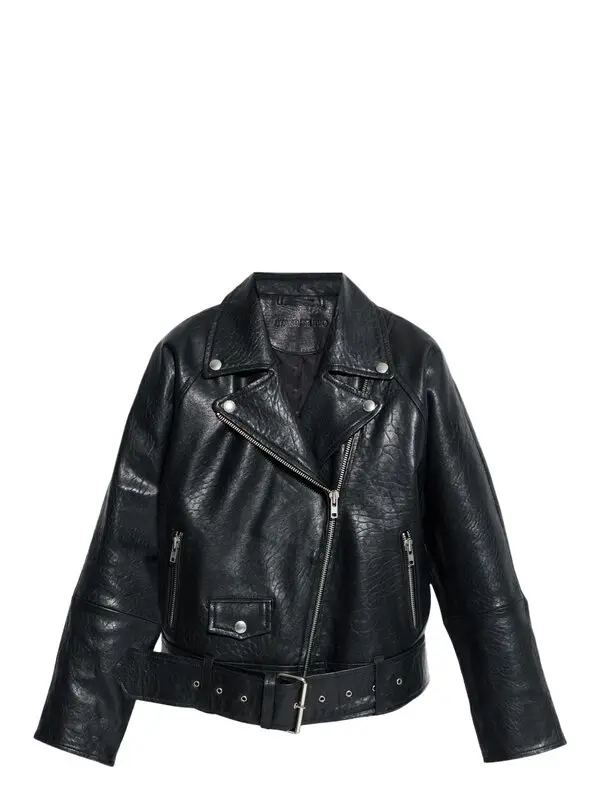 STAND STUDIO Romy Leather Jacket - Black