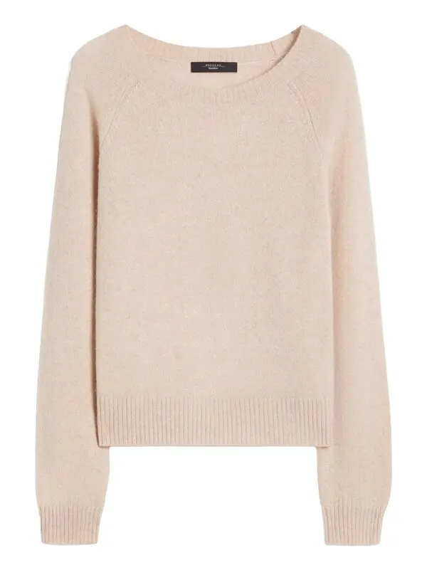 Max Mara Ribbed Knitted Sweater - Sand-colored