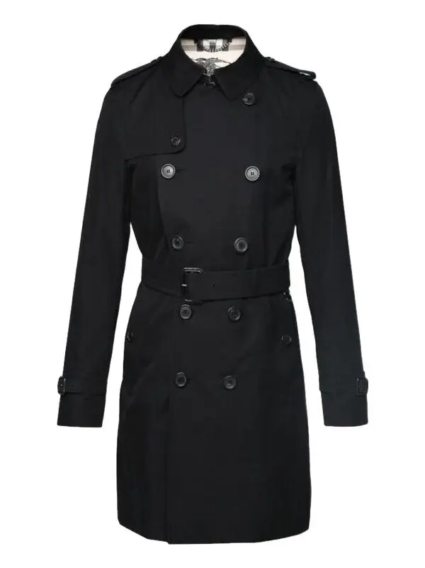 Burberry Sandringham Long Trench Coat - Black