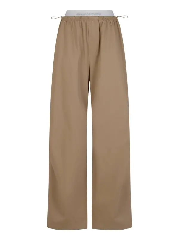 Alexander Wang Double Layer Waist Trousers - Warm Taupe