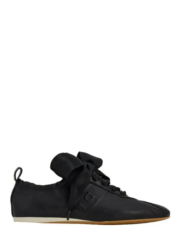 FERRAGAMO Hybrid Sneakers With Bow Detailing - Black