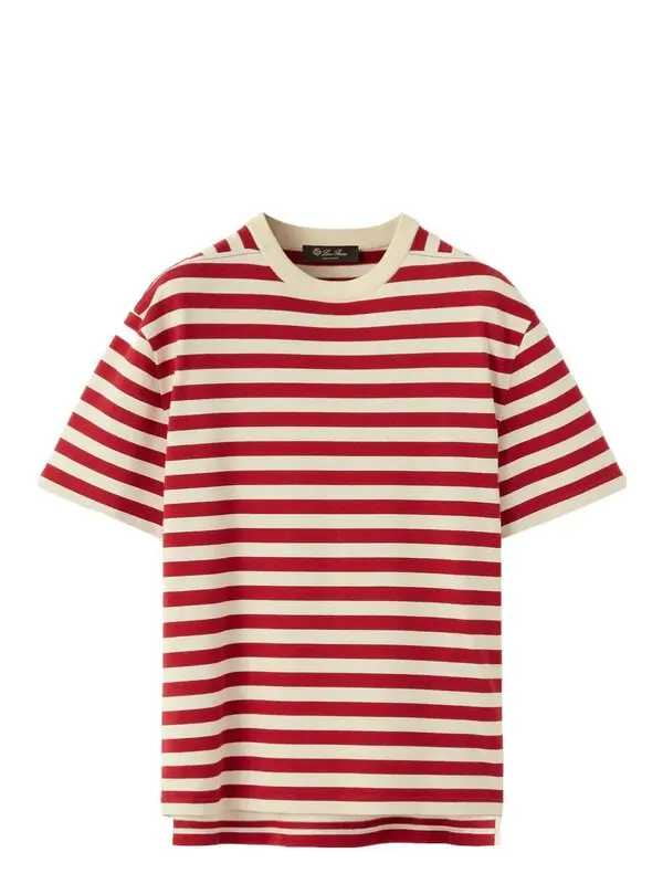 Loro Piana Striped Relaxed Fit T-shirt - Nude