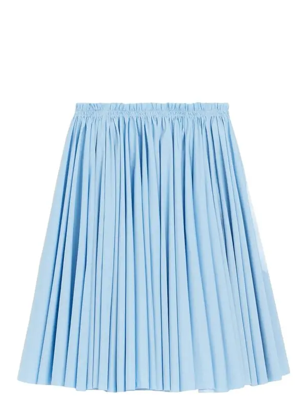 Ami Midi Skirt With Side Pockets - Cashmere Blue