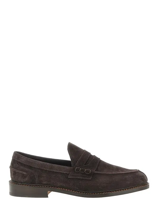 TRICKER'S Adam Suede Loafers - Black
