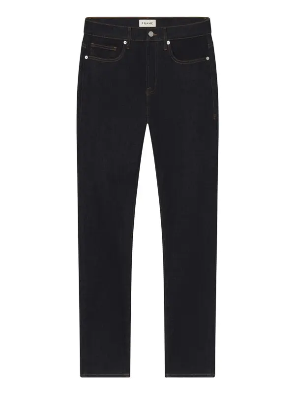 FRAME Mid-rise Straight-leg Jeans - Black
