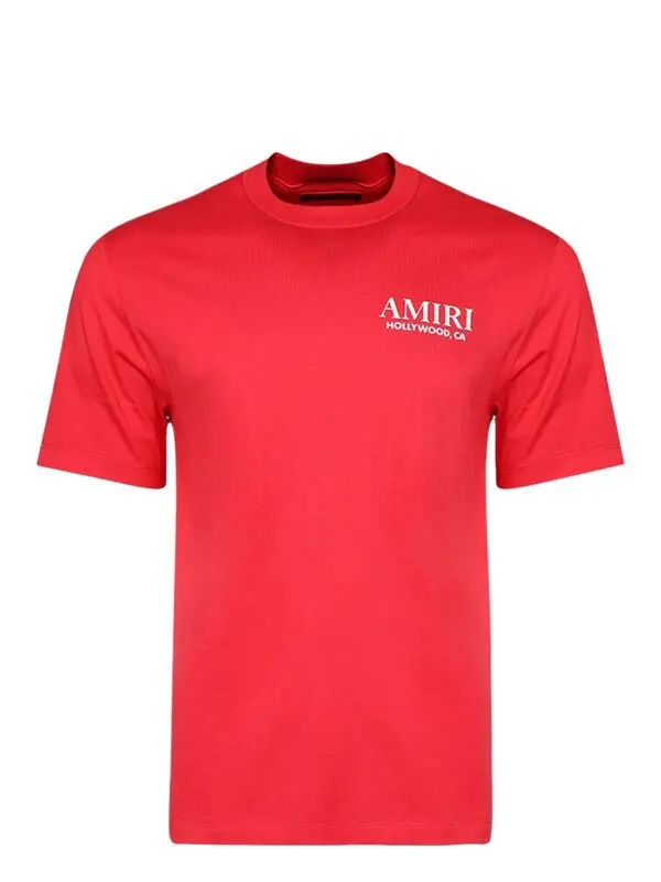 Amiri Logo Bones Print T-shirt - Red