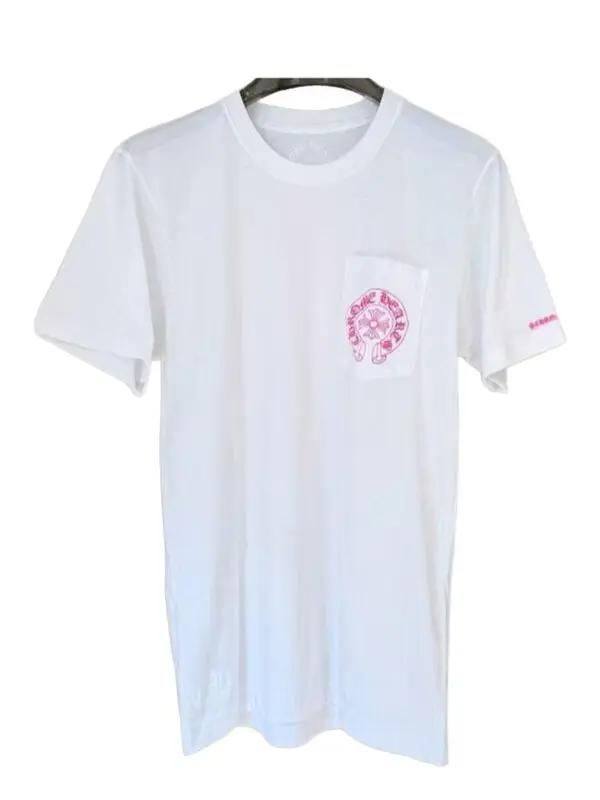 Chrome Hearts Short-sleeved Crew Neck T-shirt - White Powder