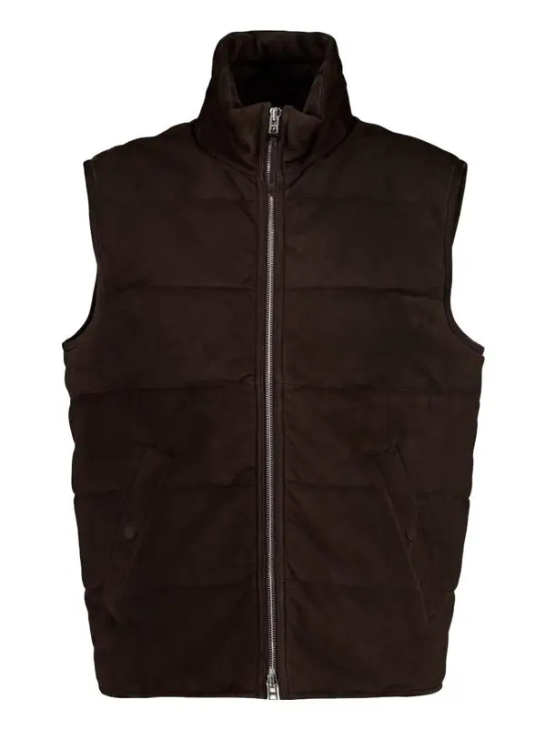 TOM FORD High-neck Padded Gilet - Black