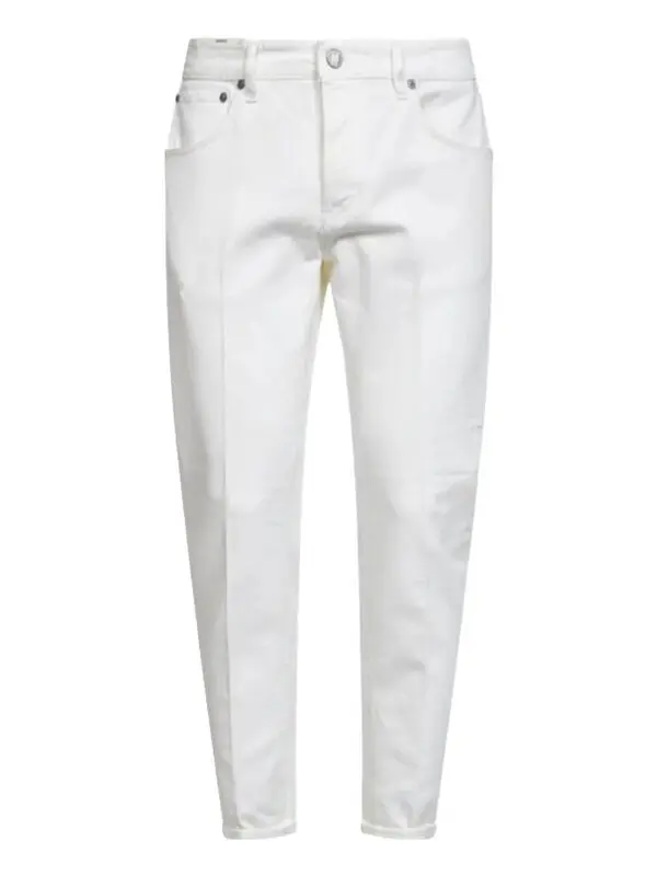 PT TORINO Slim Fit Five-pocket Jeans - White