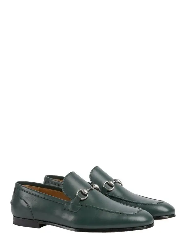 Gucci Jordaan Loafer With Horsebit Detail - Dark Green