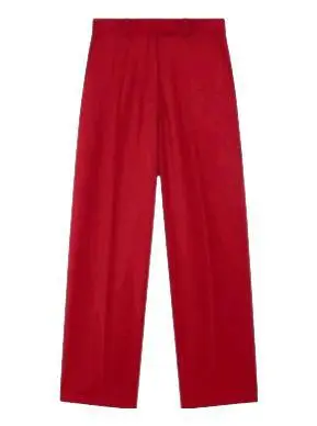 THE FRANKIE SHOP Tailored Trousers With Belt Loops - Red