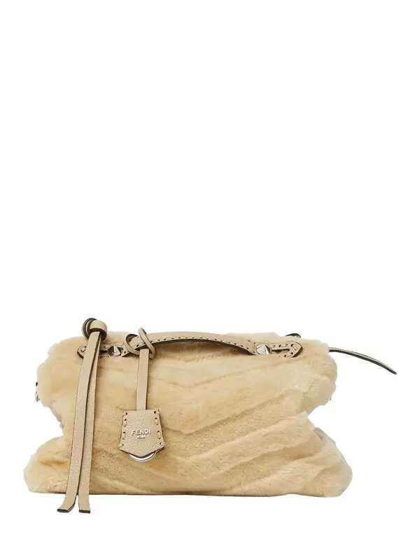Fendi Selleria Medium Tote Bag - Nude