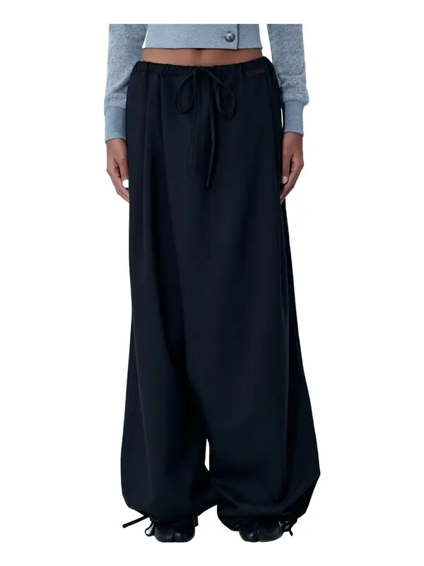 Marni Wide-leg Drawstring Trousers - Black