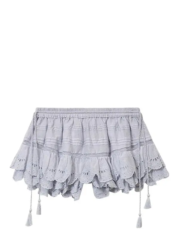 Isabel Marant Étoile Puria Ruffled Skorts - Light Blue