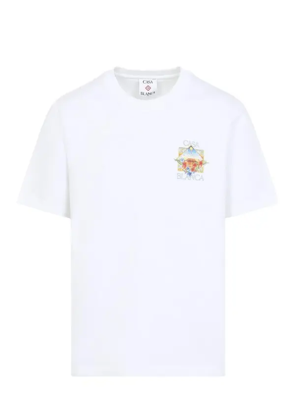 Casablanca Flower Court Oversized T-shirt - White