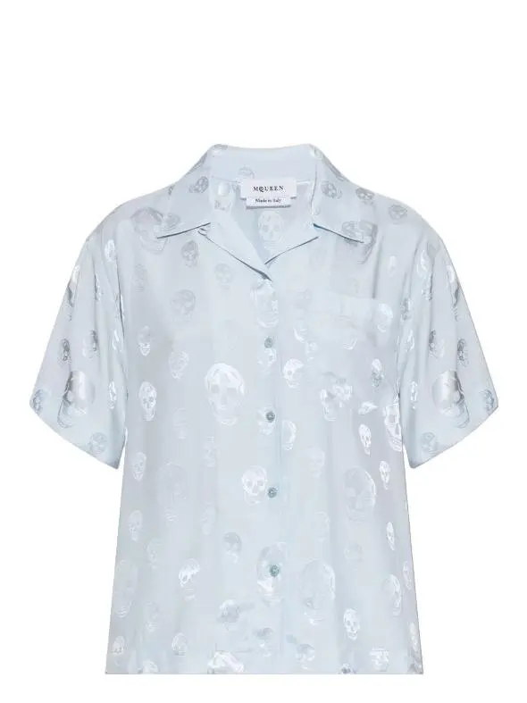 Alexander McQueen Skull Motif Short-sleeve Shirt - White