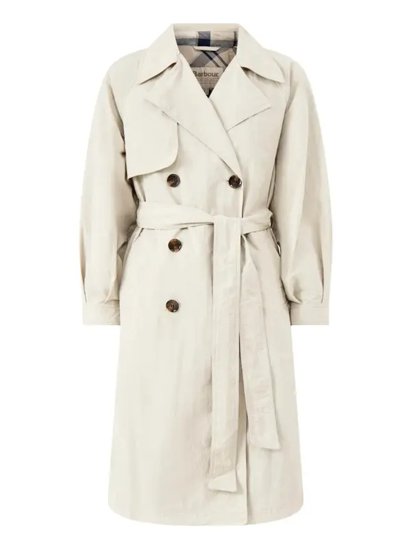 Barbour Layla Belted Trench Coat - Beige