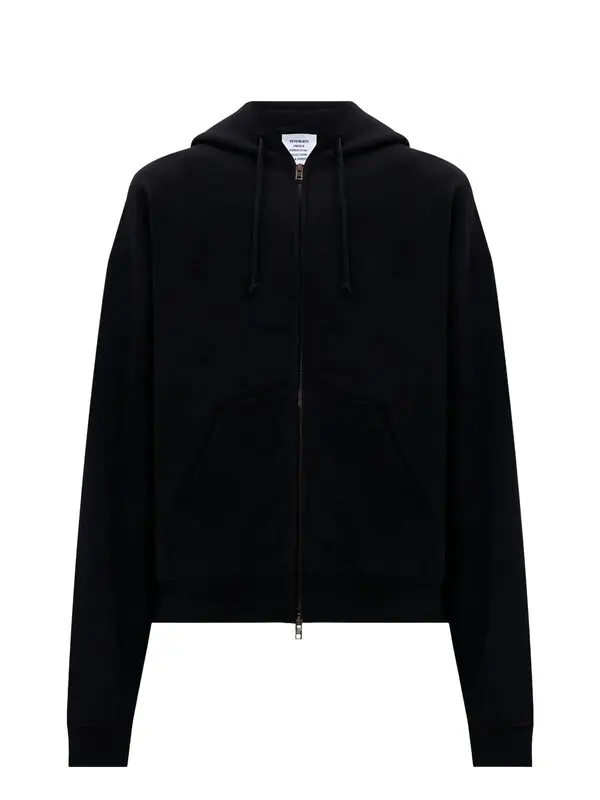 Vetements Zip-up Hoodie - Black