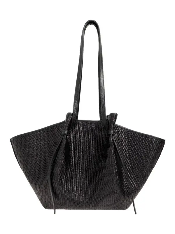 Yuzefi Woven Shopper Bag - Black