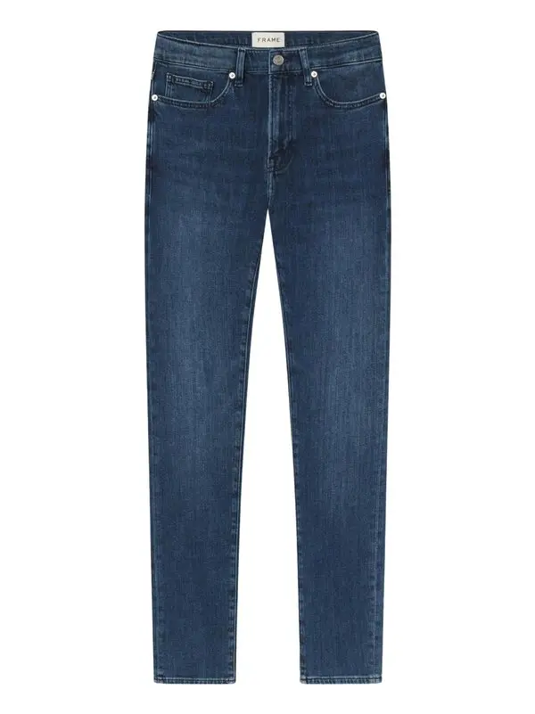 FRAME Mid-rise Straight-leg Jeans - Blue
