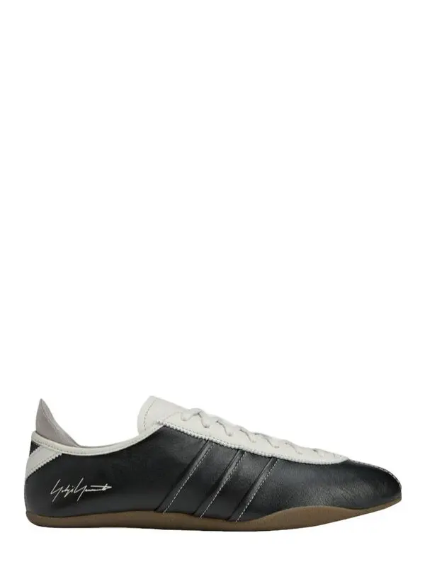 Y3 Tokyo Lace-up Leather Sneakers - Black/black/track Gray