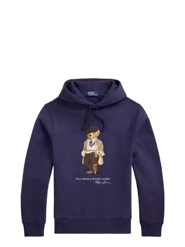 Polo Ralph Lauren Embroidered Bear Hoodie - Black