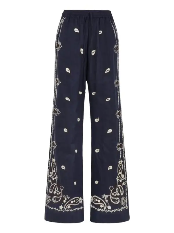 P.a.r.o.s.h Embroidered Trousers - Black
