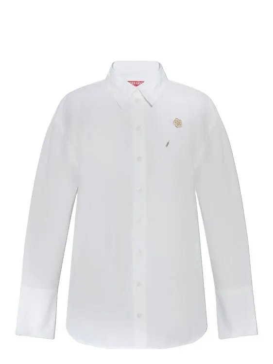 Kenzo Logo Detailed Shirt - White