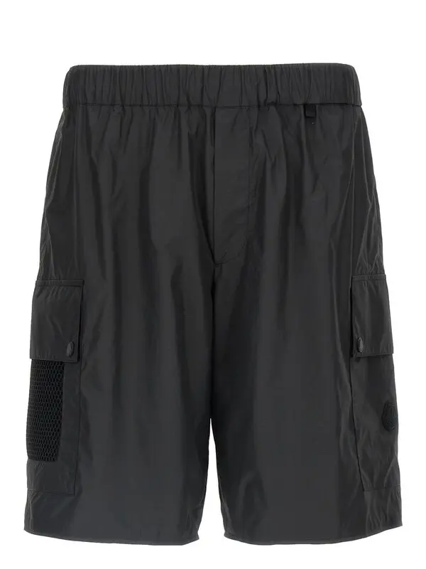 Moncler Ripstop Bermuda Shorts - Black