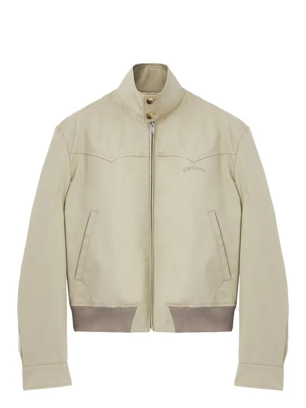 Alexander McQueen Cropped Harrington Jacket - Beige