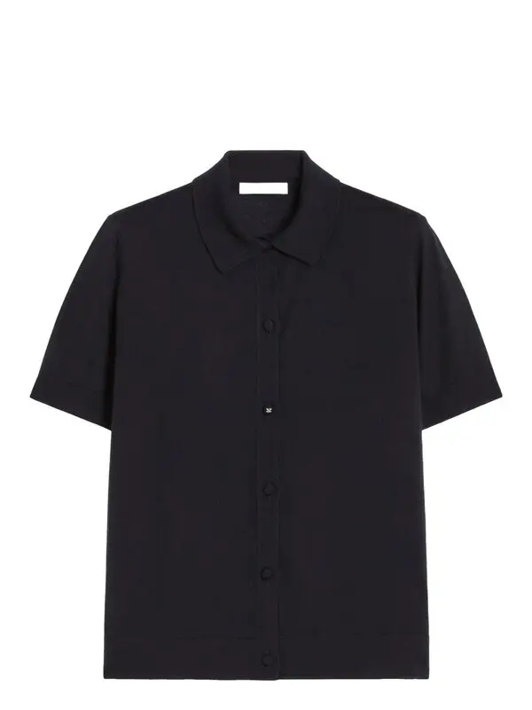 Max Mara Slim-fit Fine Wool Cardigan - Navy Blue