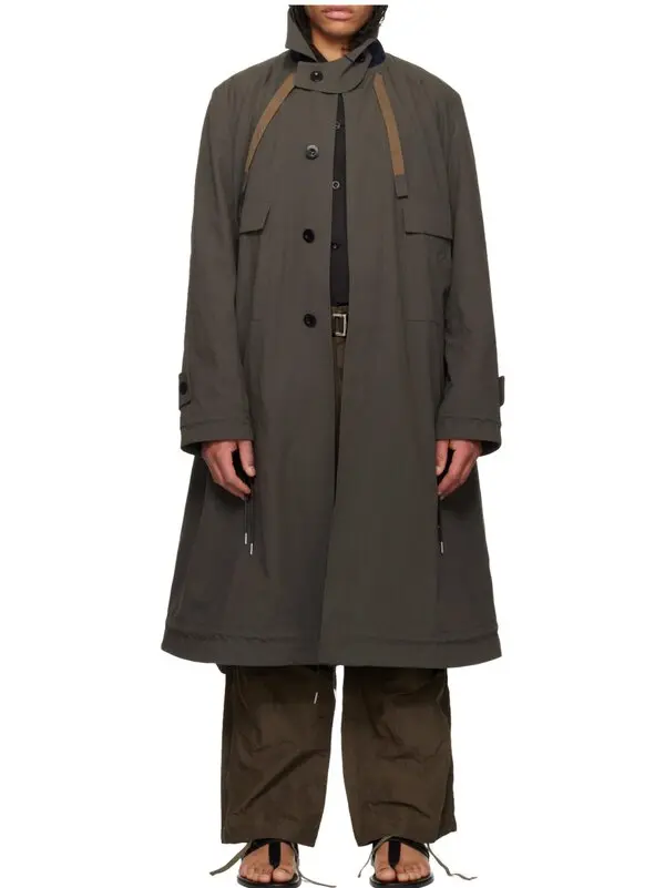Sacai Weathercloth Coat - Khaki