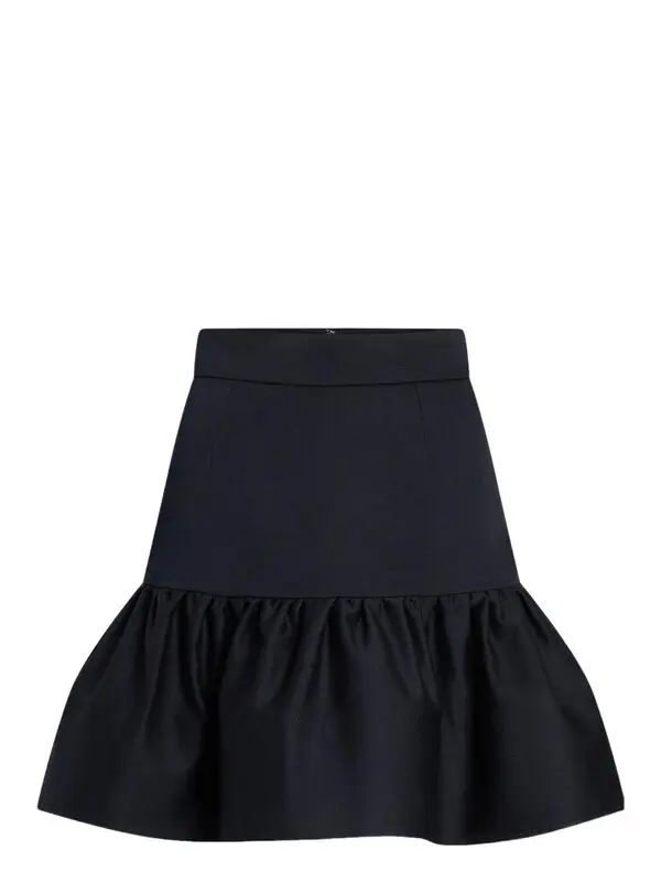 PATOU Ruffled Mini Skirt - Night Blue