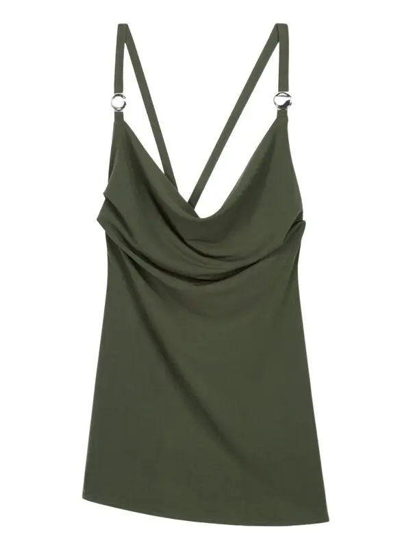 Coperni Asymmetrical Top With Open Back - Green