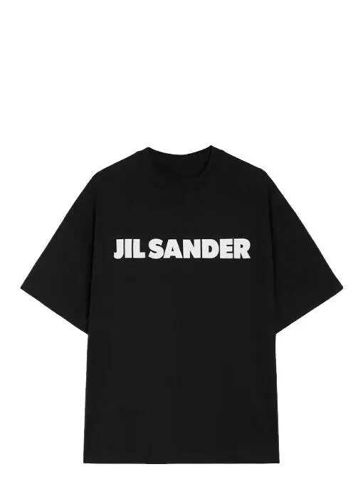 JIL SANDER Logo Printed T-shirt - Black