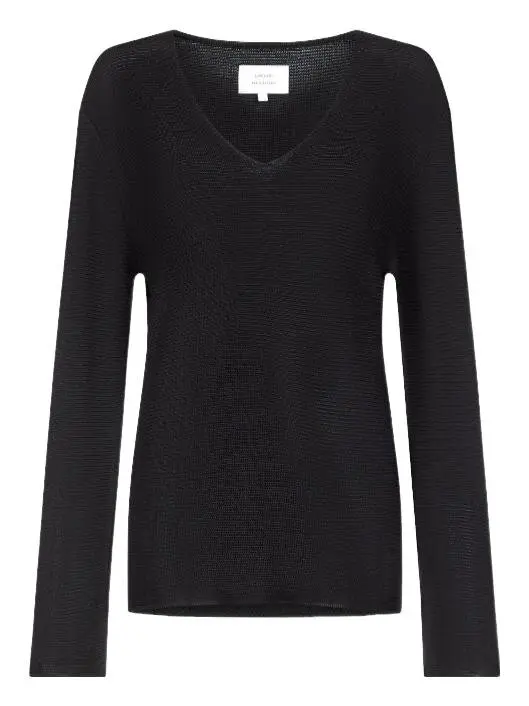 Loulou De Saison Saya V-neck Sweater - Black