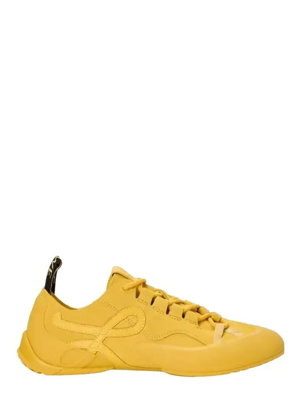 Loewe Logo-trim Low-top Sneakers - Yellow Sunshine