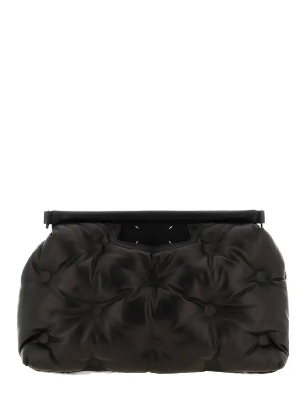 MAISON MARGIELA Quilted Leather Shoulder Bag - Black