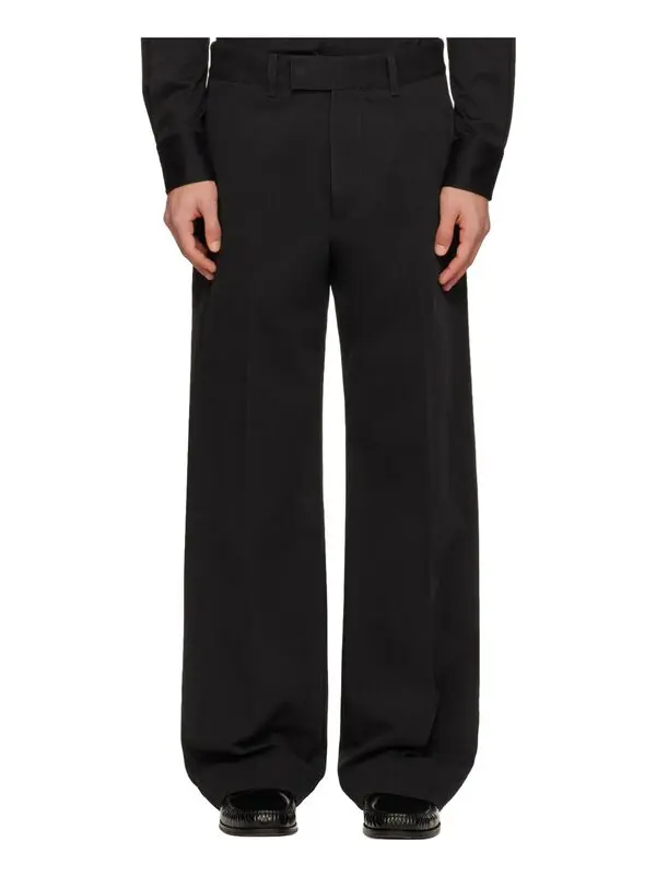 TOM FORD Wide-leg Tailored Trousers - Black