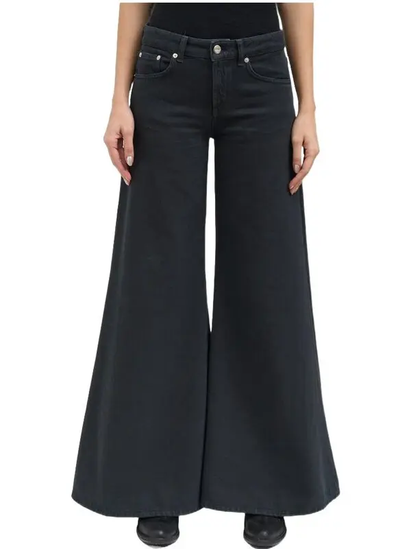 DONDUP High-rise Palazzo Jeans - Black