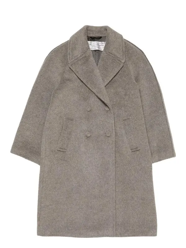 Acne Studios Double-breasted Alpaca-wool Blend Coat - Gray