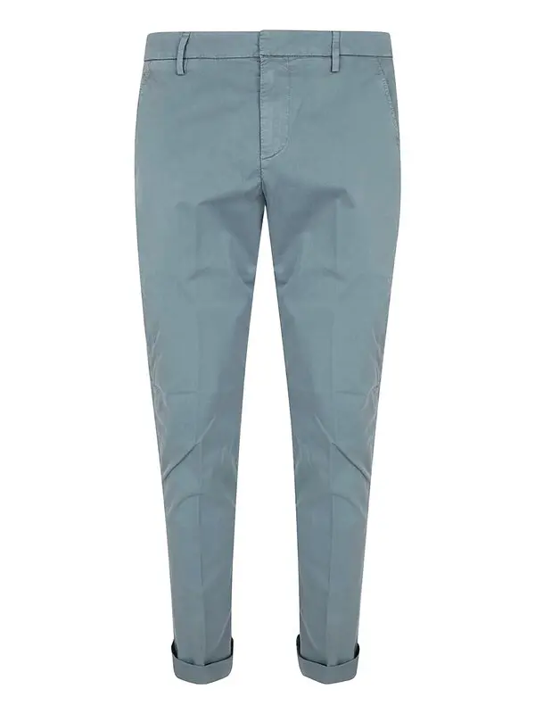 DONDUP Mid-rise Straight Leg Trousers - Gray