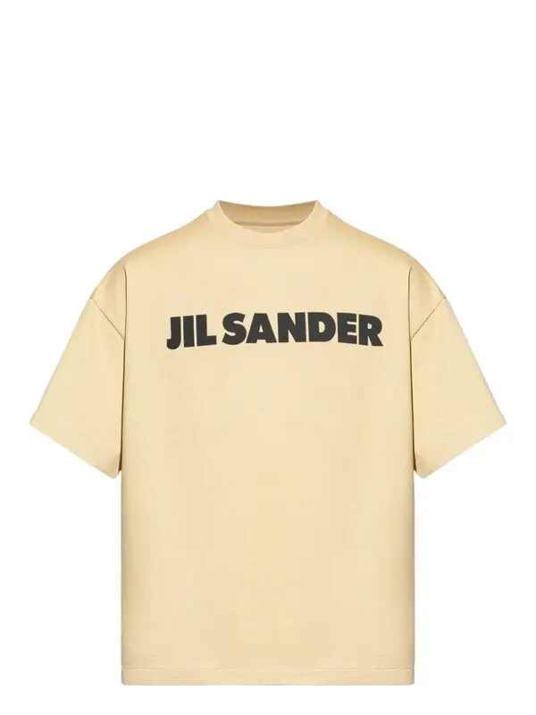 JIL SANDER Logo Printed Crewneck T-shirt - Nude