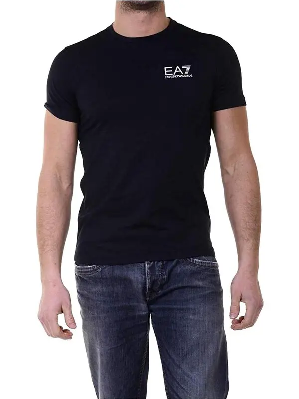 EA7 Round-necked T-shirt - Black