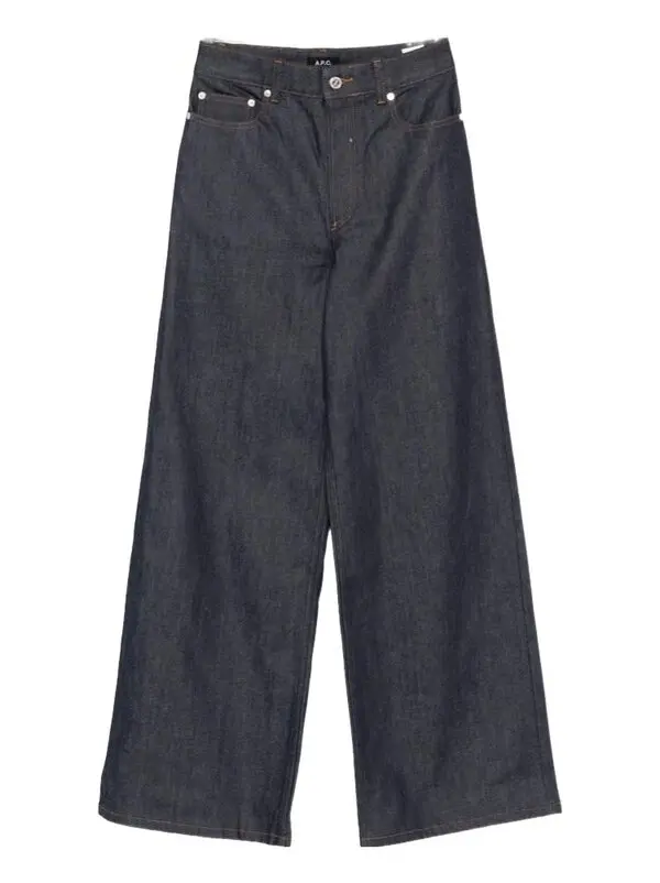 A.p.c. Wide-leg Loose Jeans - Black